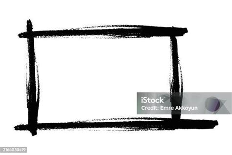 손으로 그린 프레임 벡터 일러스트 레이 션 그런 지 낙서 프레임 모양 개념에 대한 스톡 벡터 아트 및 기타 이미지 개념 거친 검은색 Istock