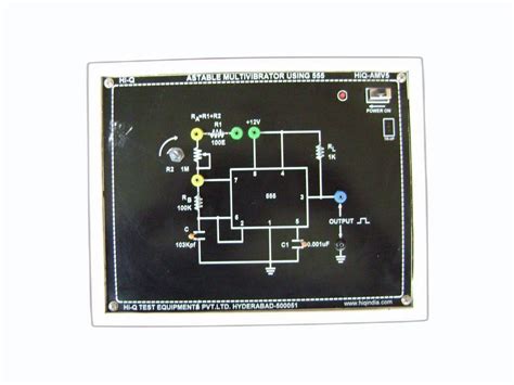 Astable Multivibrator Using Ic Trainer Kit Model No HIQ AMV At Piece