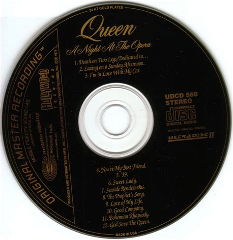 Queen A Night At The Opera Cd Cd Covers Cover Century Over 1000