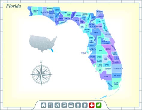 Map Of Florida Guide Of The World