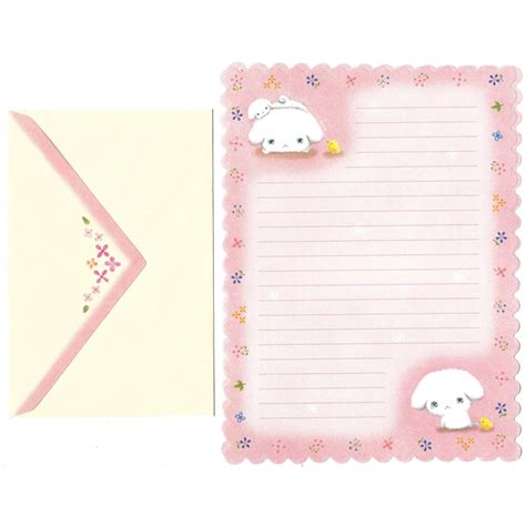 Conjunto De Papel De Carta Importado Shiro Petto San X