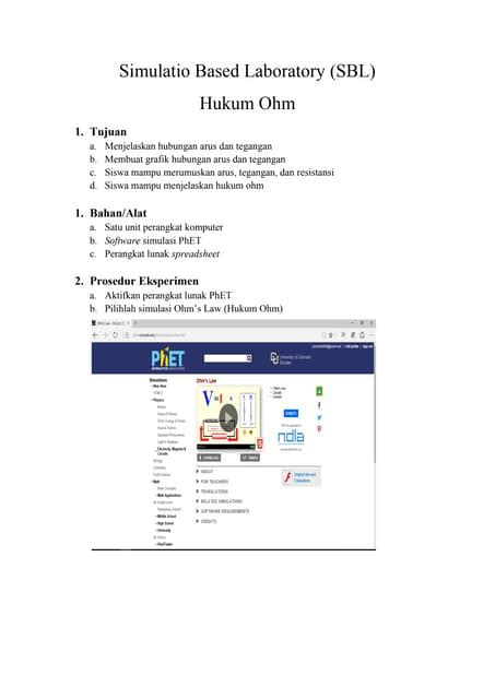 hukum ohm simulation based laboratory pdf