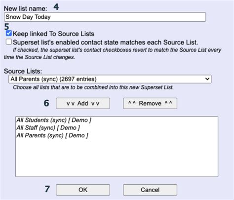 Creating A Superset List Brightarrow Technologies Knowledge Base