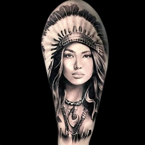 Female Portrait Tattoo