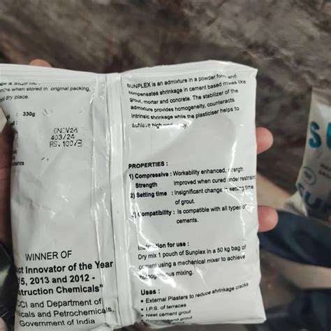 Sunanda Sunflex Admixture For Waterproofing Packaging Type Pouch At