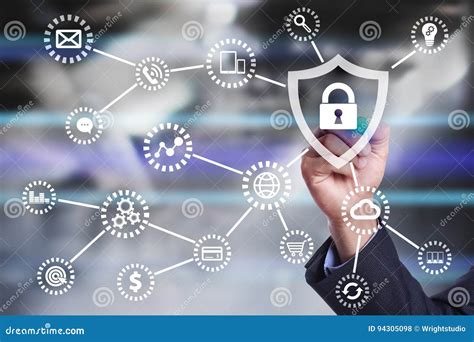 Sicurezza Cyber Protezione Dei Dati Sicurezza Di Informazioni Concetto Di Tecnologia Di