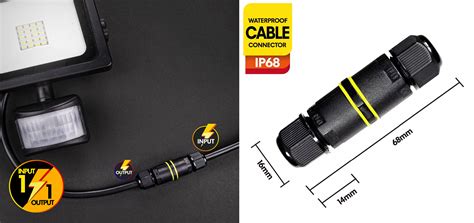 IP Outdoor Lighting Solar LED Connector Waterproof