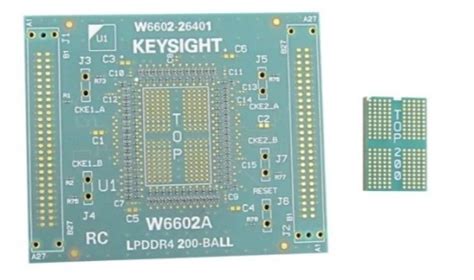 W6602a Rc Bga Interposer Lpddr4 200 Ball Rigid Connects Using 2x U4207a Malaysia Singapore