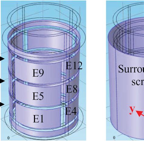 Schematic Of A Three Plane Ect Sensor With 12 Electrodes Download Scientific Diagram