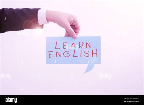 Text Showing Inspiration Learn English Business Idea Universal