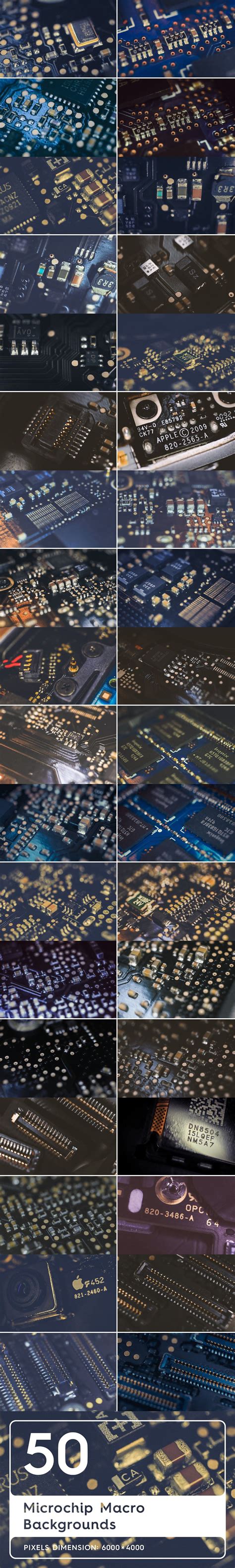 Microchip Macro Backgrounds
