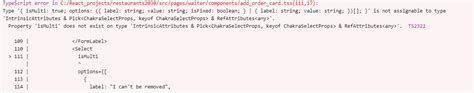 BUG Select Properties Not Found Issue Csandman Chakra React Select GitHub