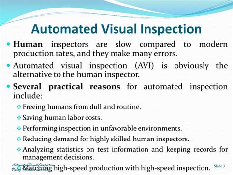 Ppt Automated Visual Inspection Using Inductive Learning Powerpoint