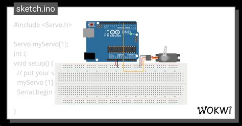 Proekt So Servo Motor Wokwi ESP32 STM32 Arduino Simulator