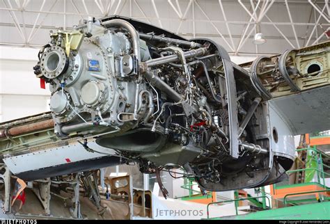 View Of The Atr 72 Engine In Maintenance At Bintertechnic D4 Cca Atr