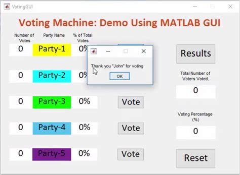 Github Xpress Embedovotingguimatlab Voting Machine Gui Using Matlab