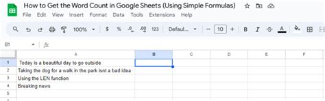 How To Get The Word Count In Google Sheets Simple Formulas Software Accountant