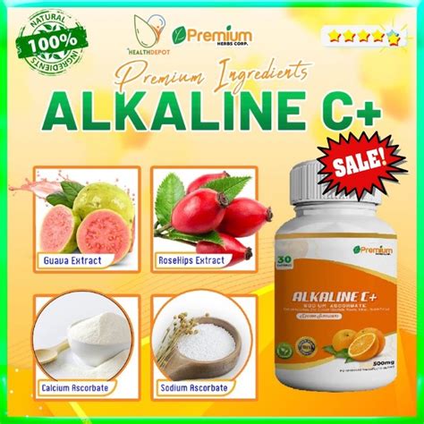 Alkaline C Fda Approve Immune Booster Sodium Calcium Ascorbate Multivitamins With Zinc 30
