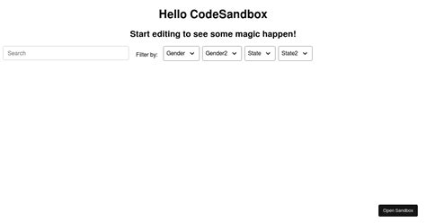 React Codesandbox