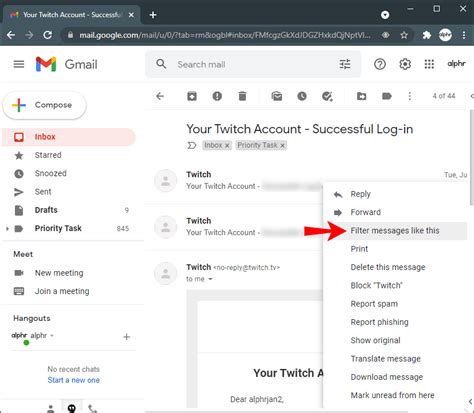 how to block a domain in gmail