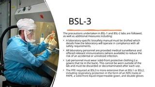 Biosafety Level 3 And Bsl 4 Facilities And Agents Pptx