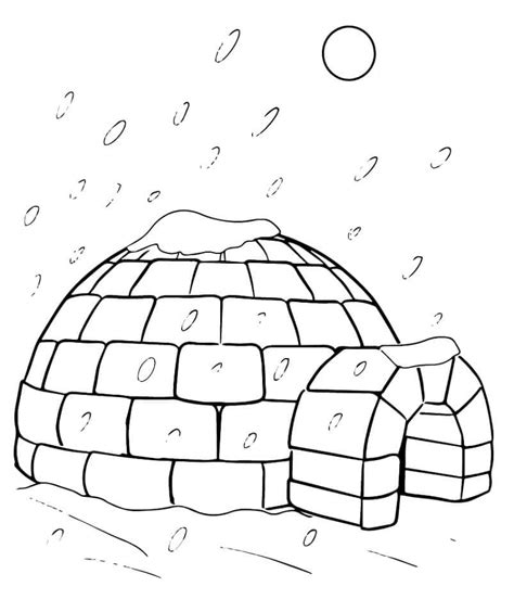 Coloriage Igloo à Imprimer Sur Coloriageenfant Com