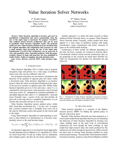 Pdf Value Iteration Solver Networks