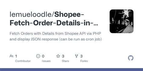 GitHub Lemueloodle Shopee Fetch Order Details In PHP Fetch Orders With Details From Shopee