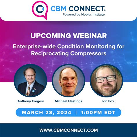 Webinar On Enterprise Wide Condition Monitoring For Reciprocating Compressors Mobius Connect