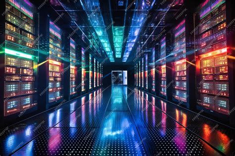 Premium Ai Image Explore The Intricate Cuttingedge Infrastructure Of A Cloud Computing Data Center