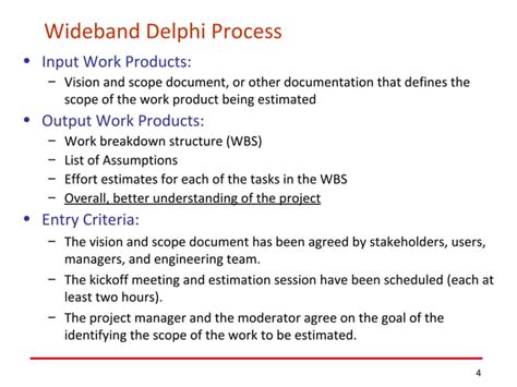 Wideband Delphi Estimation