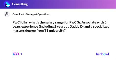 PwC Folks What S The Salary Range For PwC Sr Ass Fishbowl