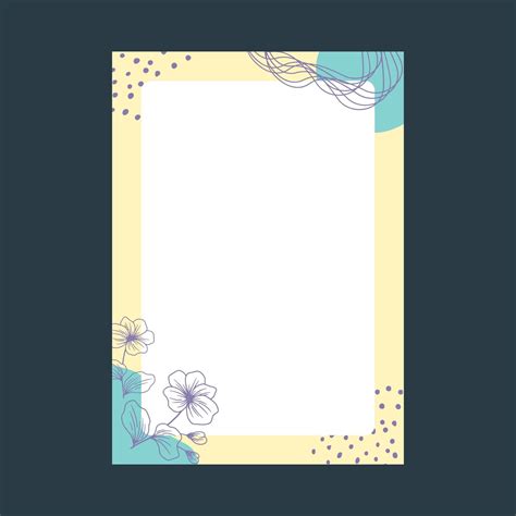 Abstract Floral A4 Decorative Paper Scrapbook Journal Digital