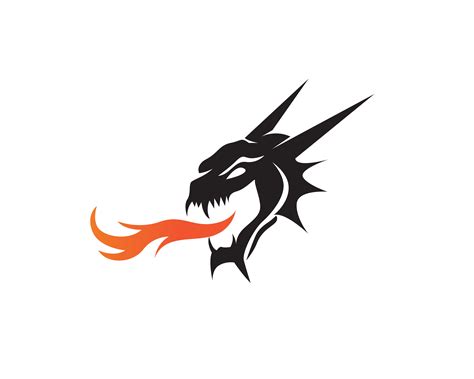 Dragon Flat Color Logo Template Vector Illustration 609174 Vector Art