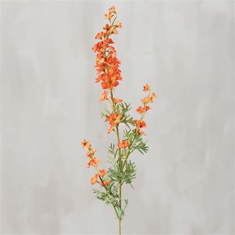 Orange Delphinium Floral Pick Primitives By Kathy