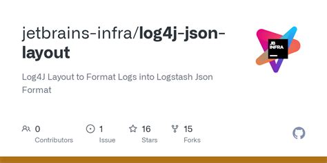 github jetbrains infra log4j json layout log4j layout to format logs