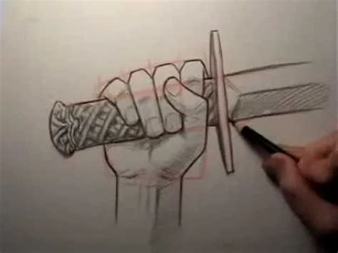 How To Draw A Hand Holding A Sword Drawing Illustration WonderHowTo