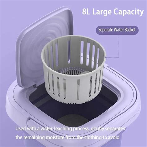 Portable Foldable Washing Machine With Spin Dryer Automatic Mini