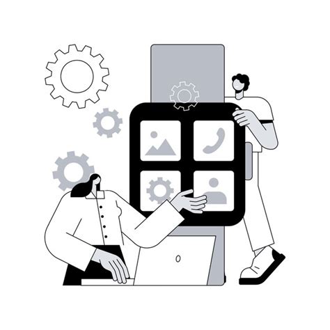 Premium Vector Smartwatches Mobile Apps Development Abstract Concept Vector Illustration