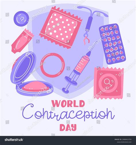 World Contraception Day September Various Contraceptives Stock Vector Royalty Free 2496412755