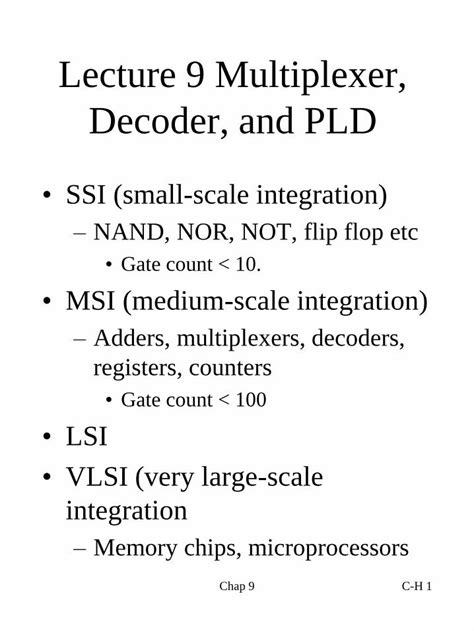 PDF Lecture 9 Multiplexer Decoder And PLD DOKUMEN TIPS