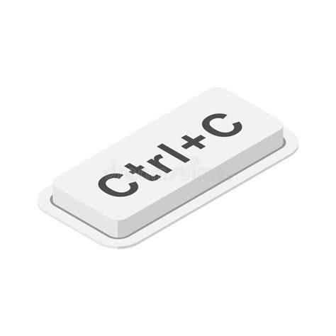 Keyboard Button Ctrlc Symbolizing Copy Command Ideal For Computer Graphics Digital Design