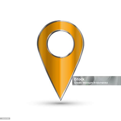 맵의 사실적인 3d 포인터입니다 벡터의 골드 맵 마커 아이콘입니다 벡터 일러스트레이션 금 금속에 대한 스톡 벡터 아트 및 기타 이미지 금 금속 비밀번호 입력 아이콘