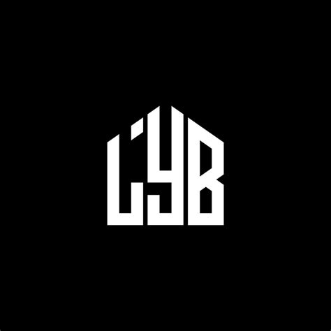 Diseño De Letras Lyb Diseño De Logotipo De Letras Lyb Sobre Fondo