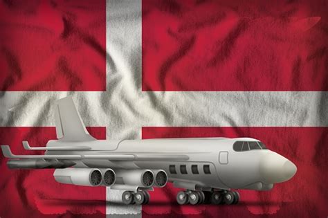 덴마크 상태 플래그 배경에 폭격기 3d 일러스트레이션 군용 항공기에 대한 스톡 사진 및 기타 이미지 군용 항공기 기 날기