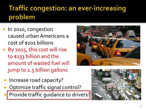 Ppt Proactive Vehicle Re Routing Strategies For Congestion Avoidance