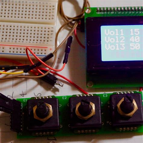 3 Knob Absolute Encoders On I2c