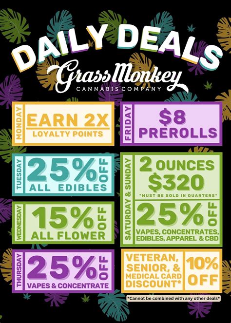 Buy Pot Sales And Specials Grass Monkey Cannabis Co — Grass Monkey