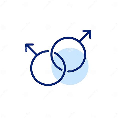 Homosexual Relationship Same Sex Gay Marriage Two Male Symbols Homosexual Relationship Same Sex Gay Marriage Two Male Symbols
