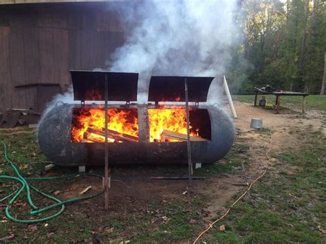 How To Make A Propane Tank Smoker Gas Furnace